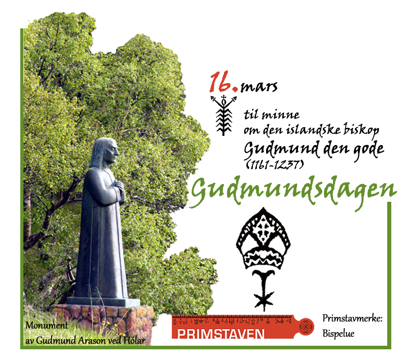 16.mars: Gudmundsdagen💚 – Primstaven bok og antikvariat